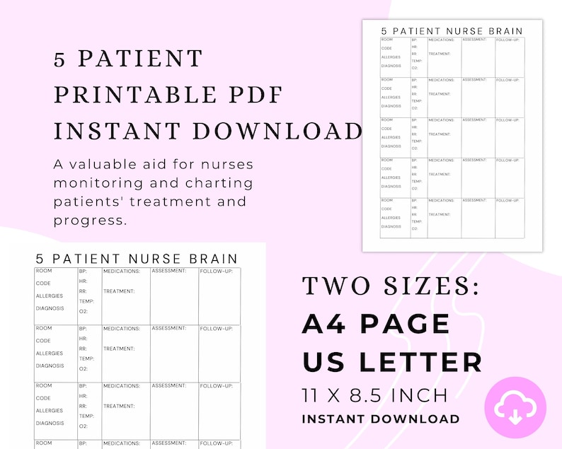 5 Patient Nurse Brain, Multiple Patient Charting, Skilled Nursing ...