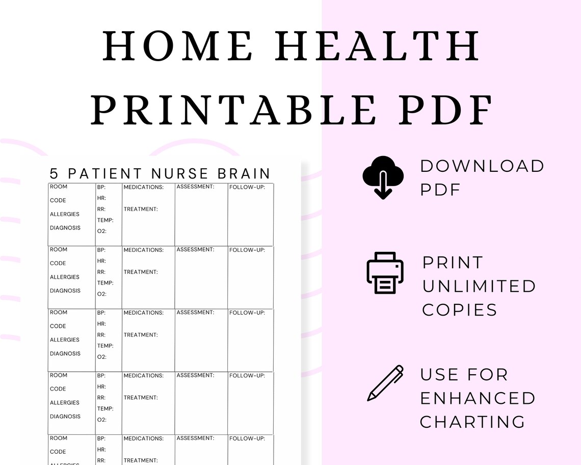 5 Patient Nurse Brain, Multiple Patient Charting, Skilled Nursing ...