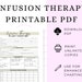 Infusion Therapy Charting, IV Hydration Assessment, IV Vitamin Therapy ...