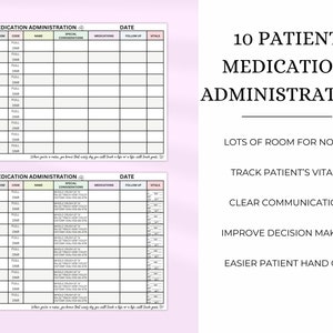 Medication Administration Record - Etsy