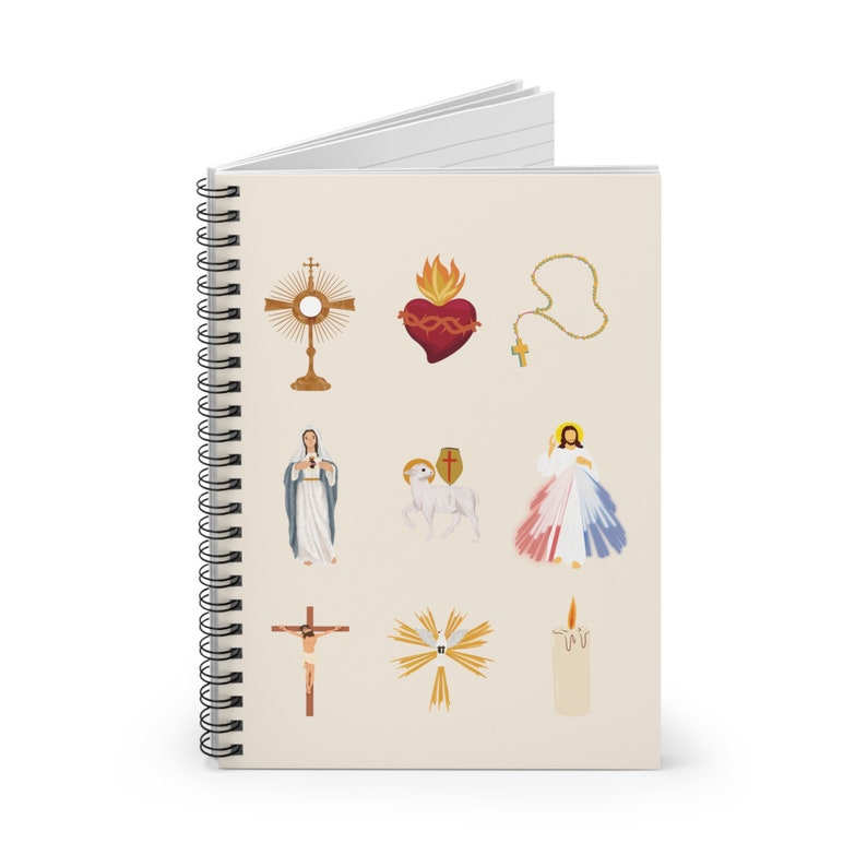 Catholic Notebook, Notebook, Spiral Notebook, Christian Notebook, Bible ...