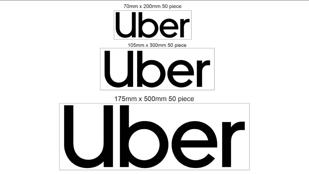 Uber Taxi Cab Uber Private Hire Door Sign Sticker X 2 Good Quality Air ...