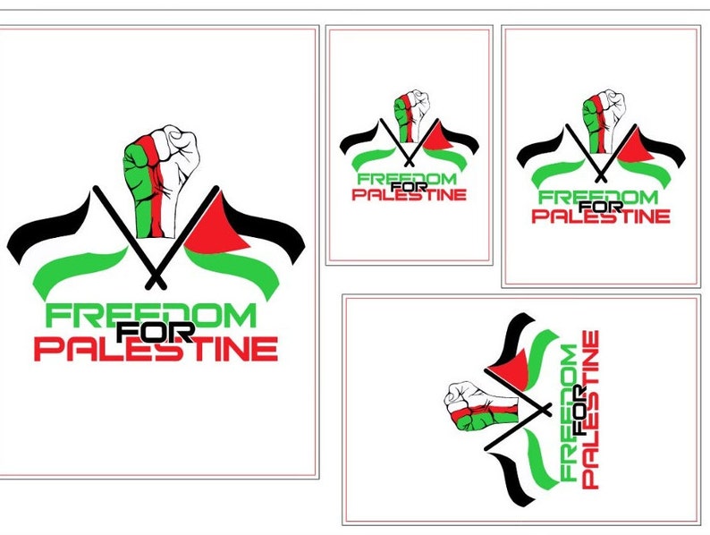 Free Palestine, Support Palestine, Gaza Sticker, Decal Badge for ...