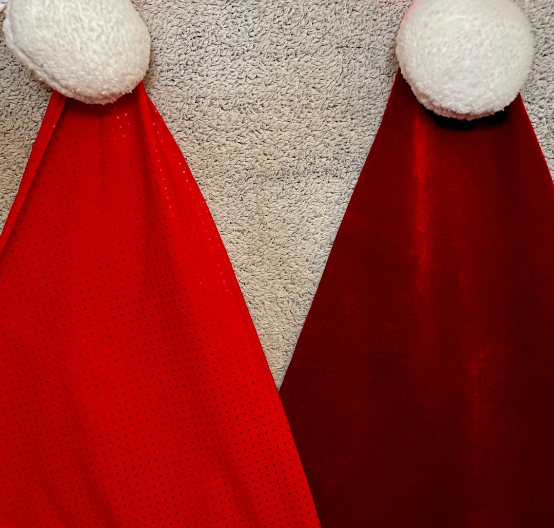 NICE List Combo: 2 RED Handmade Santa Hat's for GIANT - Etsy