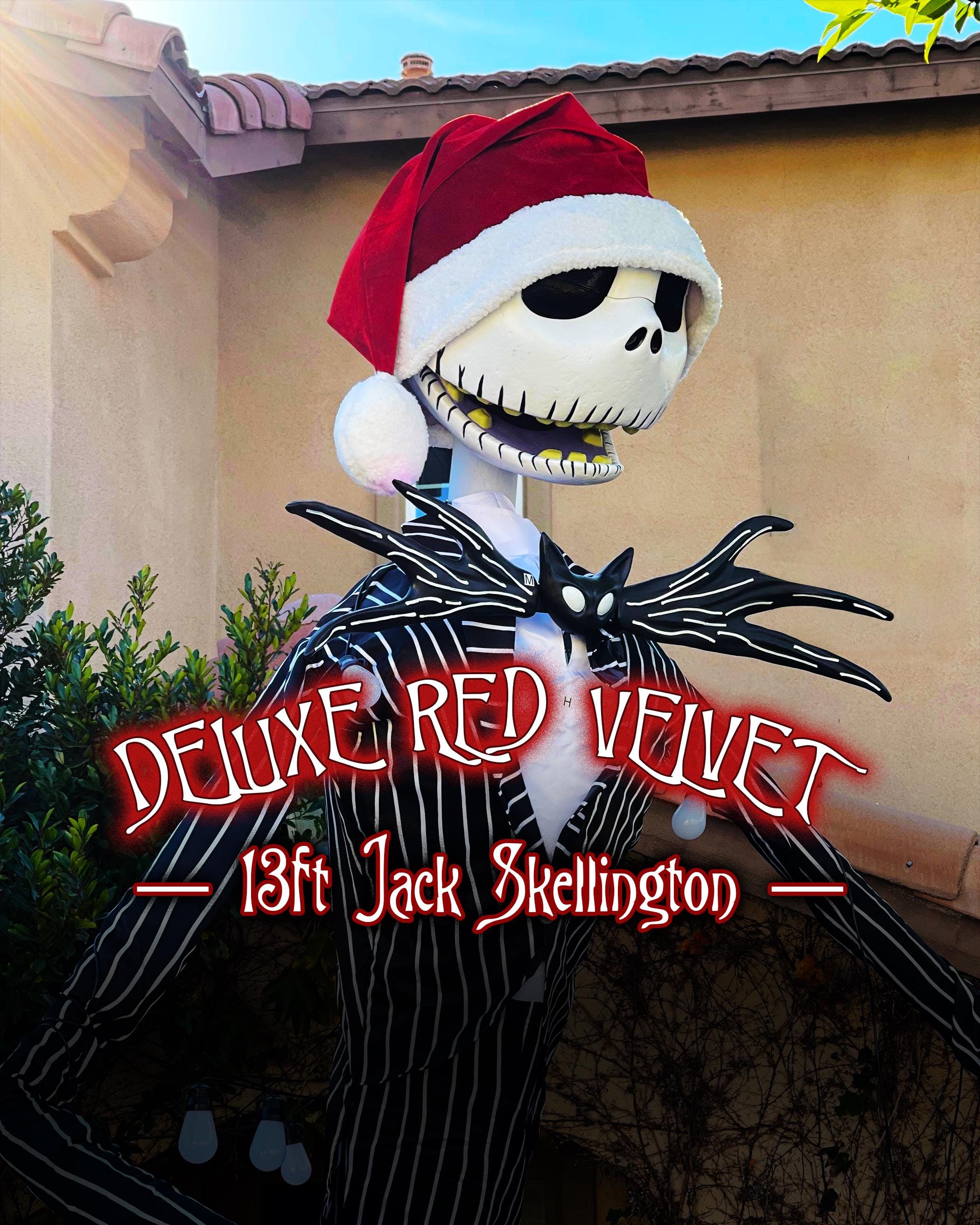 13ft Jack Skellington Santa Hat – DELUXE Red Velvet | Home Depot ...