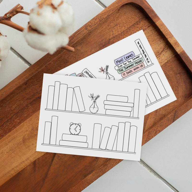 Mini Coloring Bookmarks - Etsy