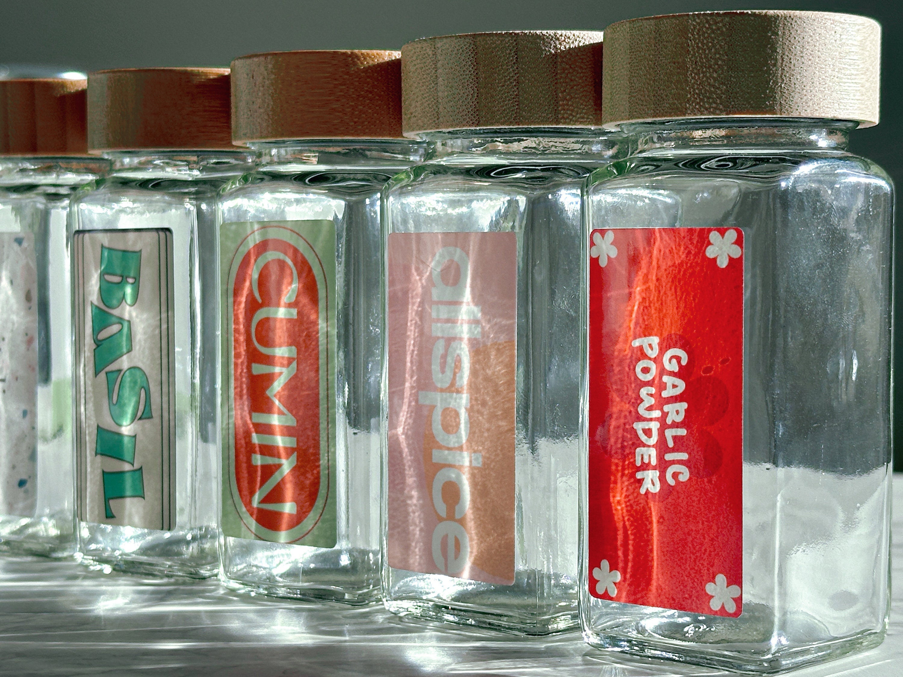 Garlic Powder Modern Aesthetic Spice Labels Non Minimalist Handmade ...