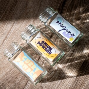 5 Pack Build Your Own Set Spice Labels Aesthetic Home Decor Kitchen ...