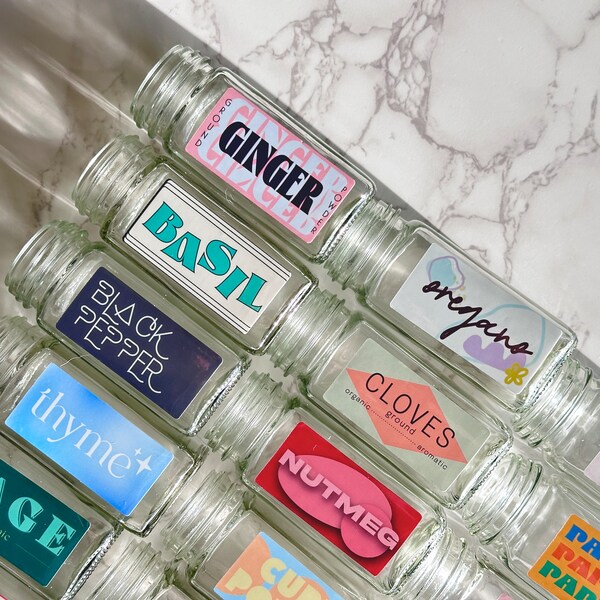Spice Jar Labels - Etsy