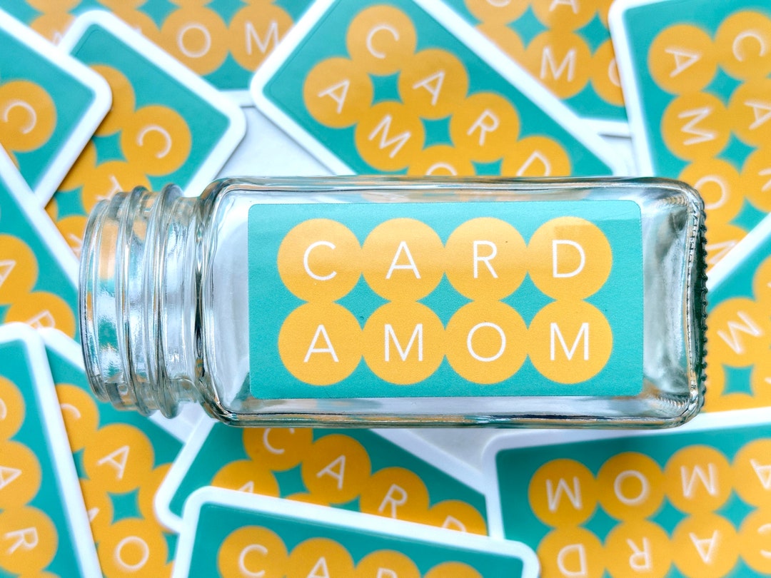 Cardamom Spice Labels Aesthetic Home Decor Modern Contemporary Kitchen ...