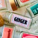 Ginger Powder Modern Aesthetic Spice Labels Non Minimalist Handmade ...