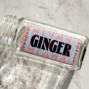 Ginger Powder Modern Aesthetic Spice Labels Non Minimalist Handmade ...