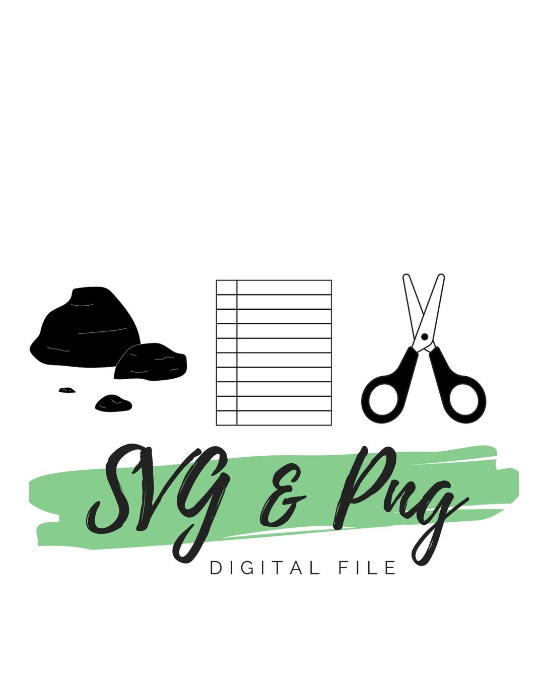 Rock Paper Scissors Svg Cut File Design Roe Sham Bo Funny Svg - Etsy