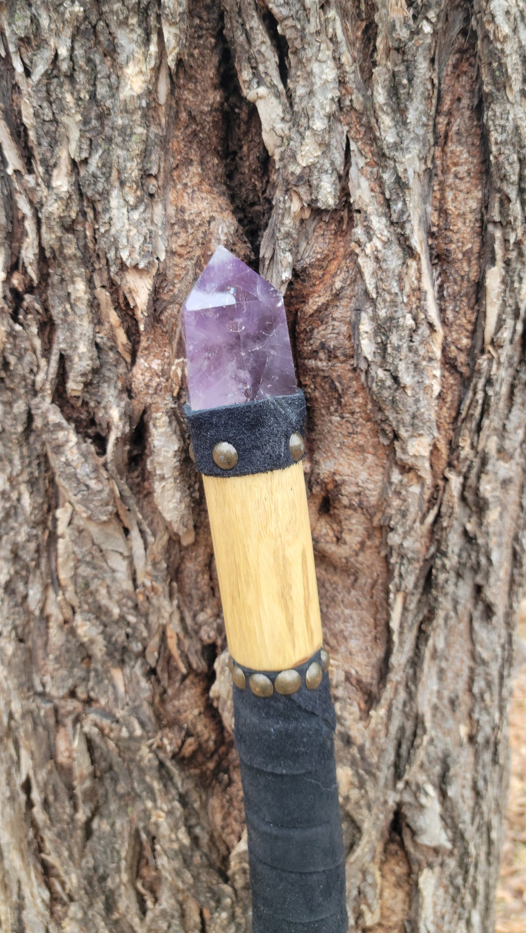 Amethyst Wizard Staff - Etsy