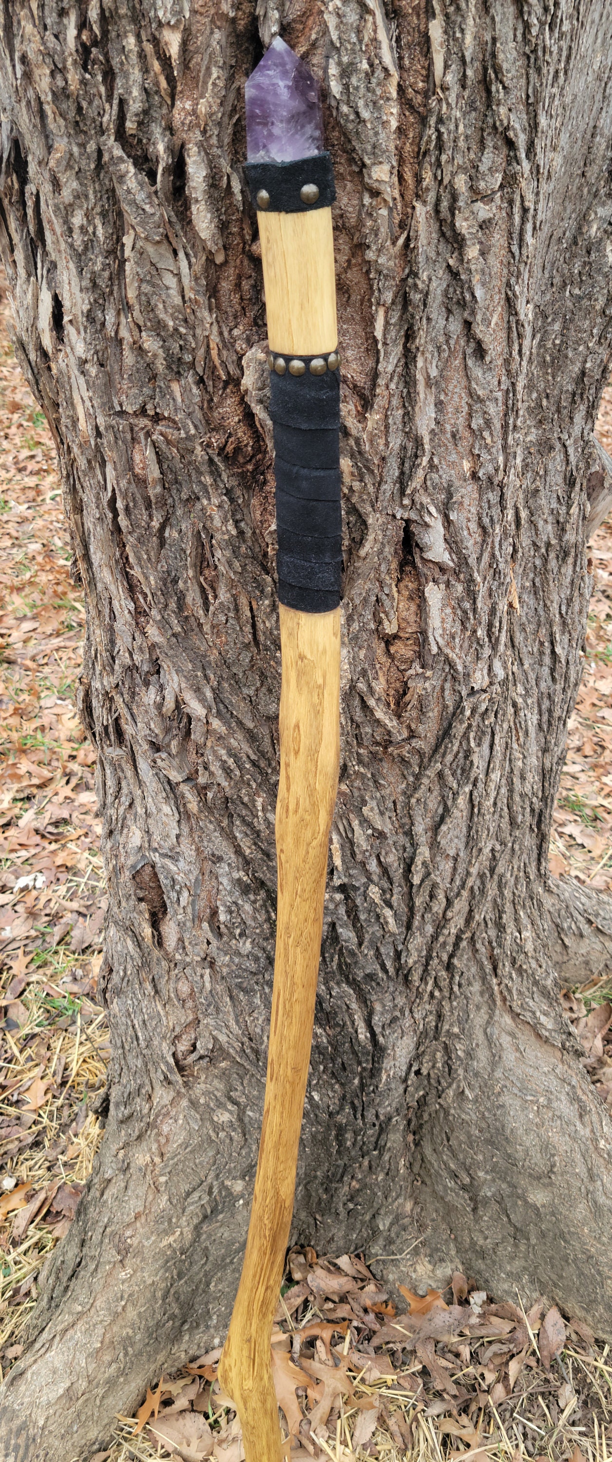 Amethyst Wizard Staff - Etsy