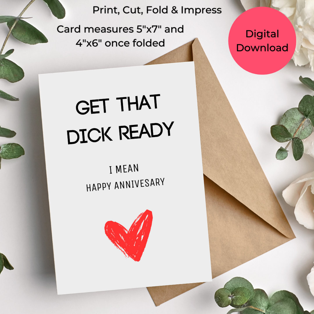 Funny Anniversary Card, Sexy Anniversary Card - Etsy