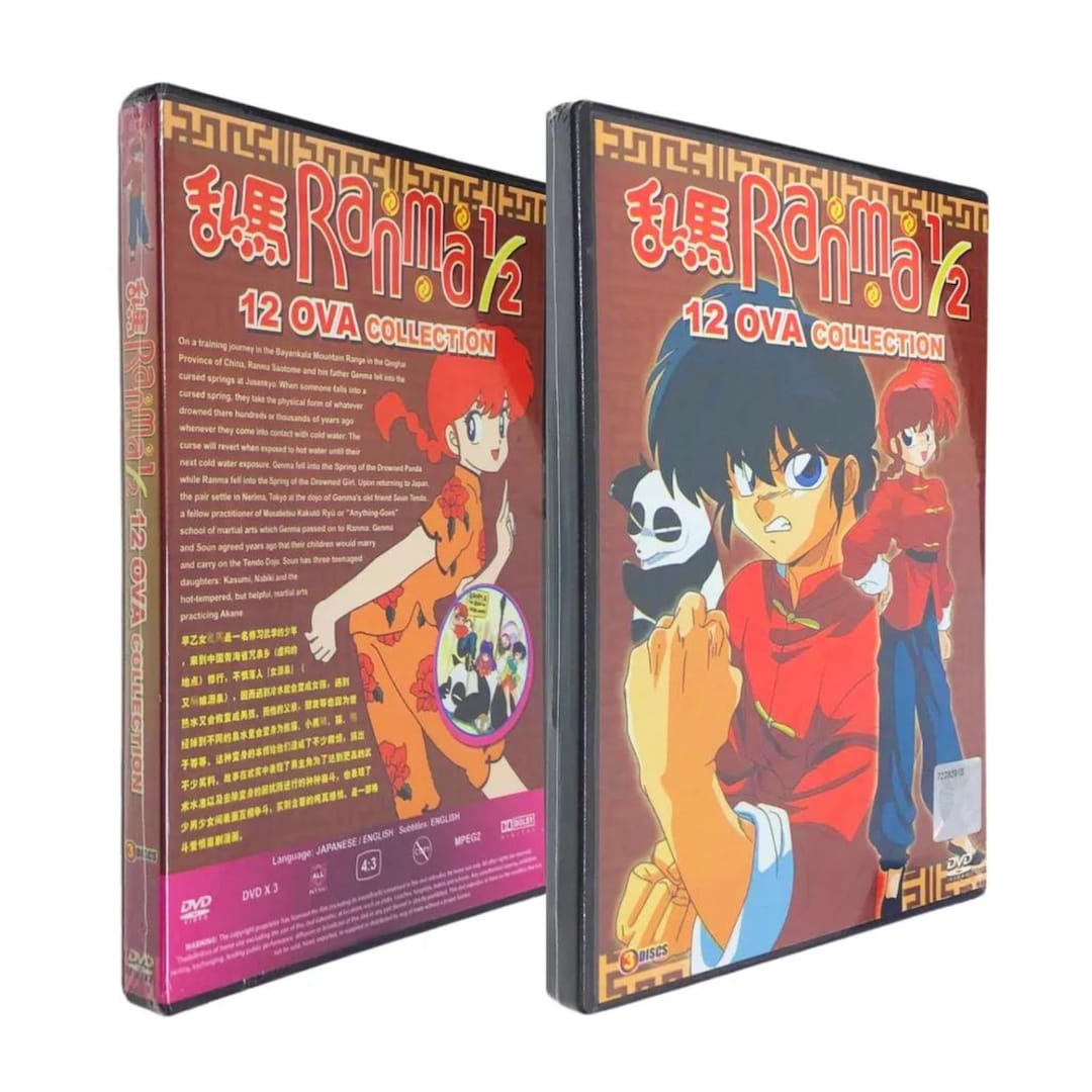 DVD Ranma 1/2 12 OVA Collection English Dubbed - Etsy