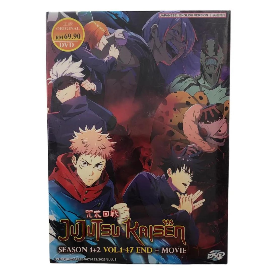Anime DVD Jujutsu Kaisen Season 1+2 + Movie English Dubbed - Etsy