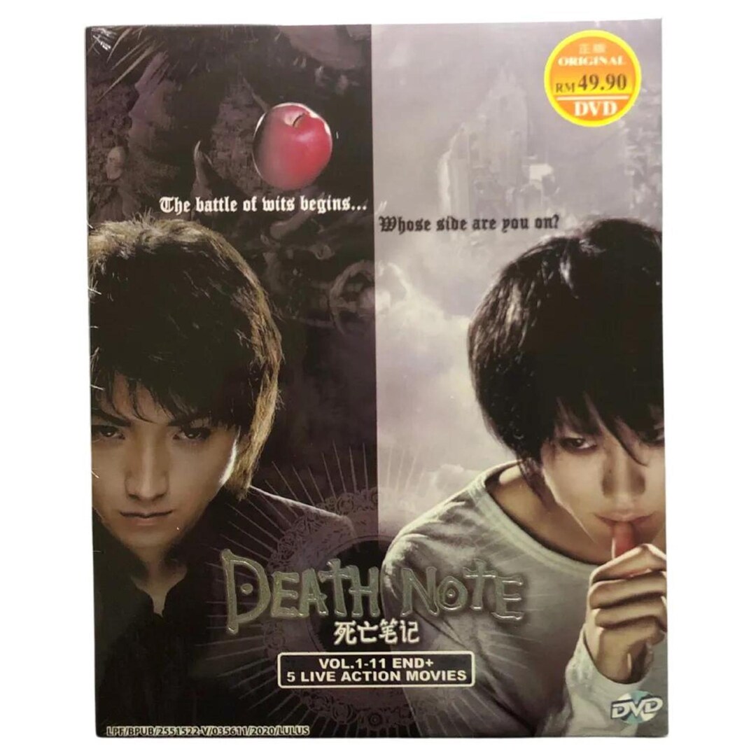 DVD Death Note Vol.1-11end5 Live Action Movies English Subtitle - Etsy