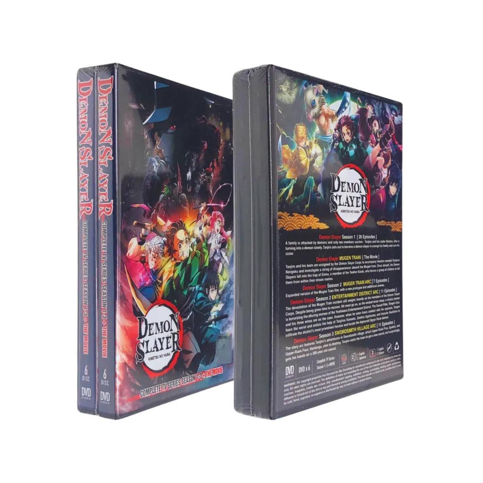 DVD Demon Slayer Kimetsu No Yaiba S1-3+the Movie - Etsy