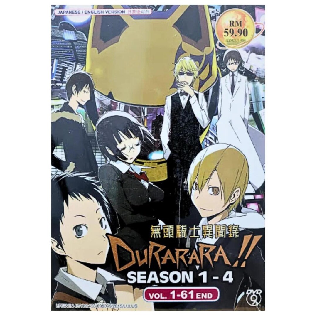 Anime DVD Durarara!! Complete Season 1, 2, 3, 4 (vol. 1-61 End ...