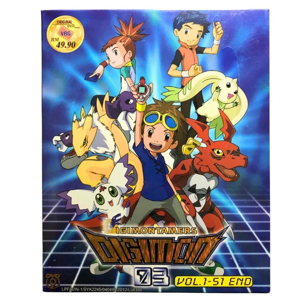 Anime DVD Digimon Tamers 03 Complete TV Series (volume 1- 51 End) - Etsy