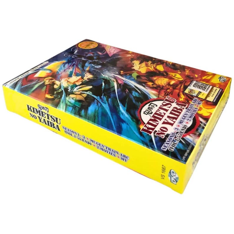 DVD Kimetsu No Yaiba Demon Slayer 1-55 End + S1-3 + Mugen Train Arc + 2 ...