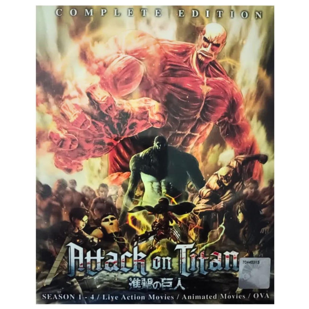 DVD Attack on Titan Season 1 2 3 4 2 Movie 8 OVA Anime English Subtitle ...