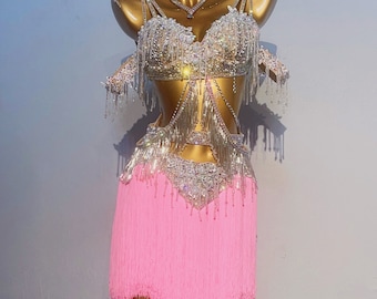 Custom Made Latin Dress 40 Colors Women Girls Fringe Latin Dance ...