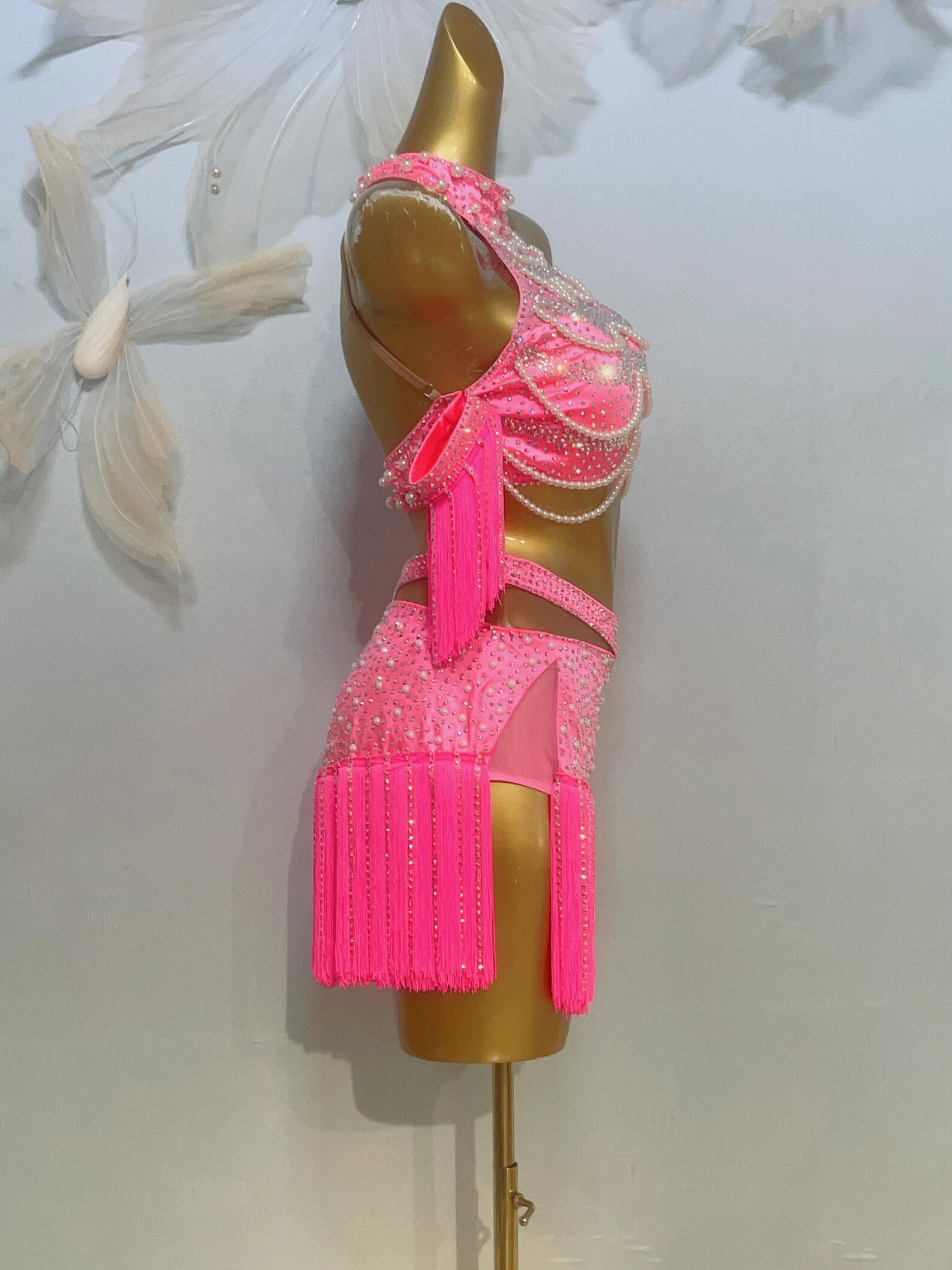 Made to Order Custom Made Latin Dress Women Girls 40 Colors Fringe ...