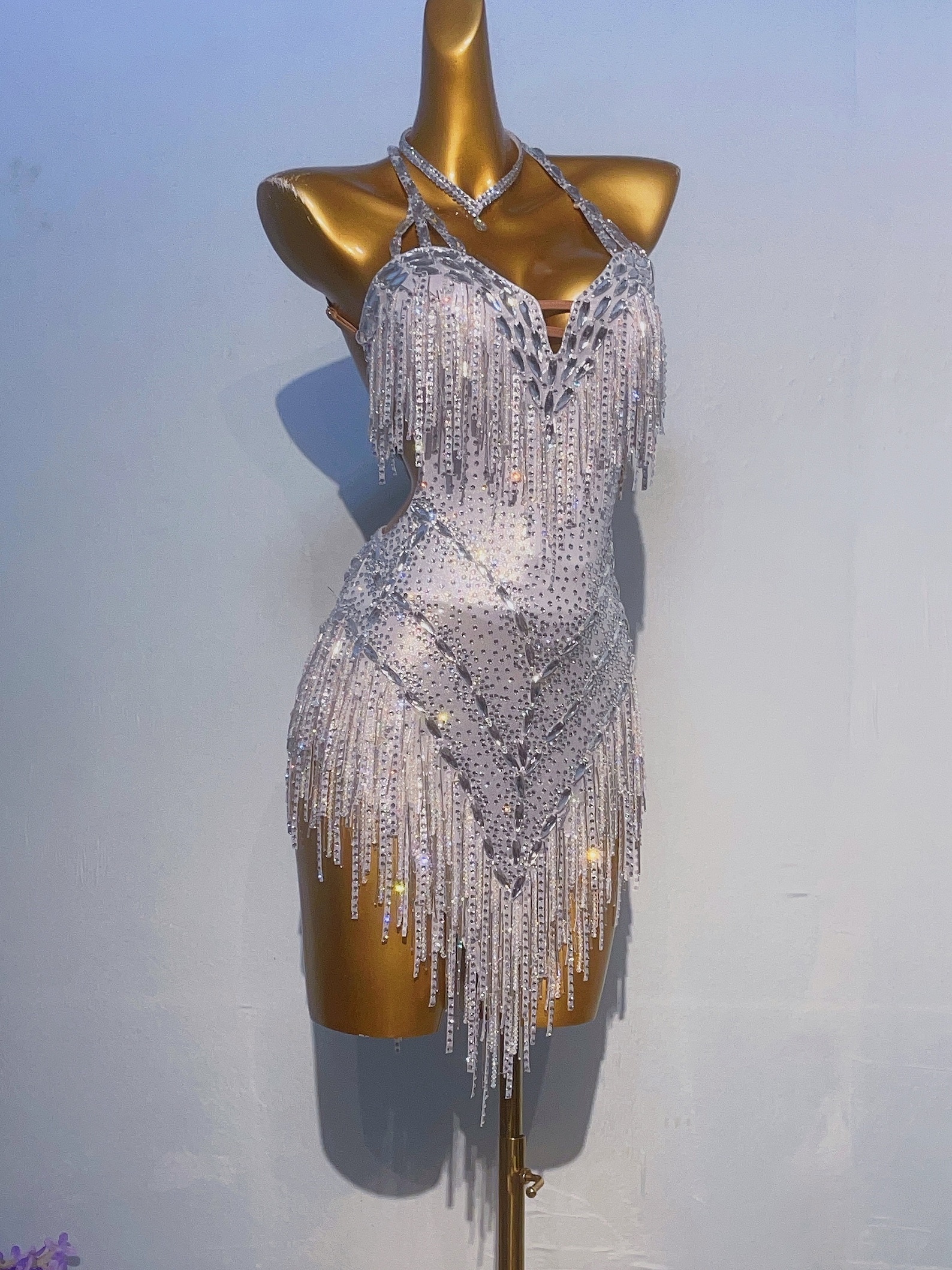 Custom Made Latin Dress 40 Colors Women Girls Fringe Latin Dance ...