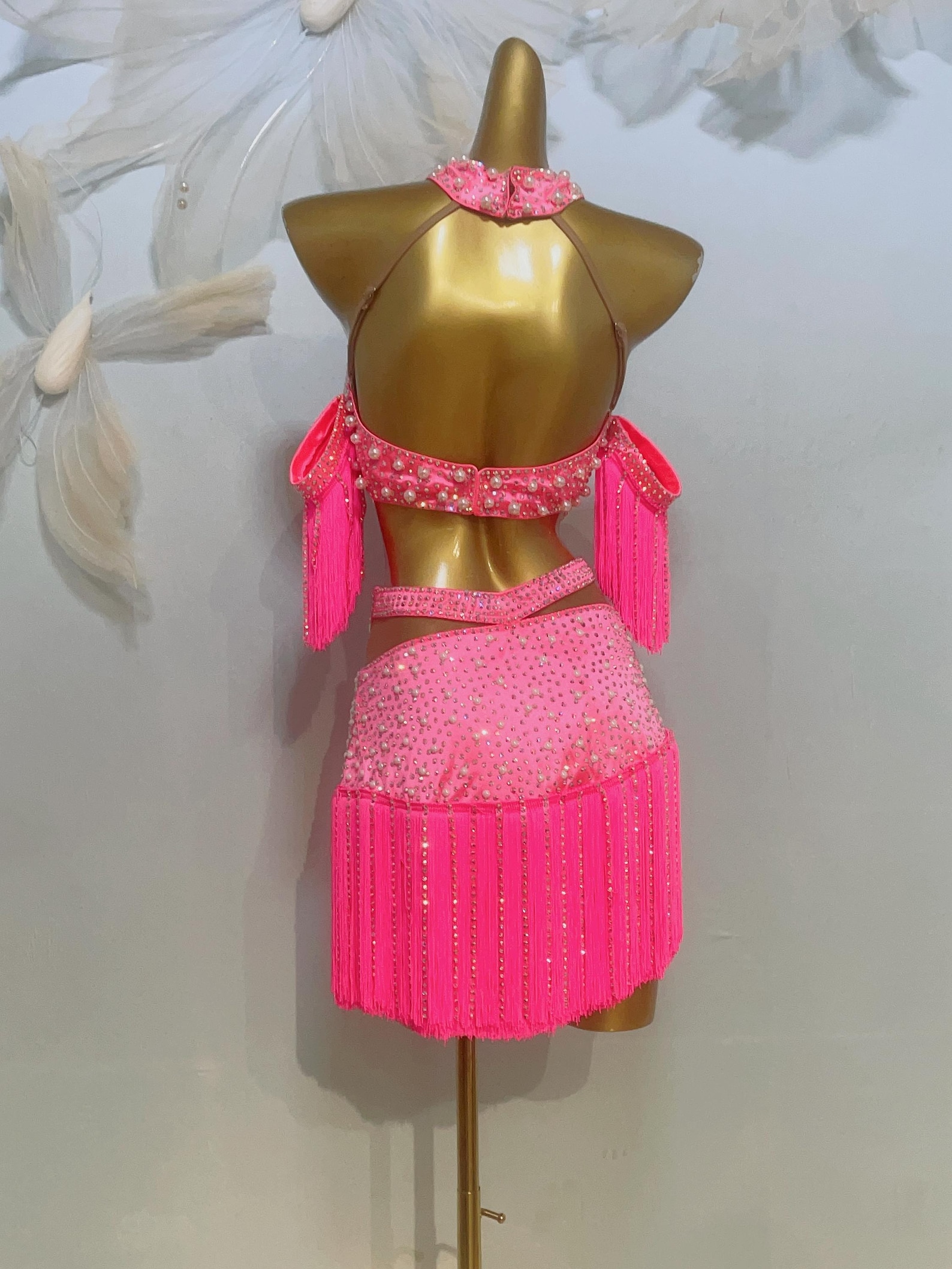 Made to Order Custom Made Latin Dress Women Girls 40 Colors Fringe ...