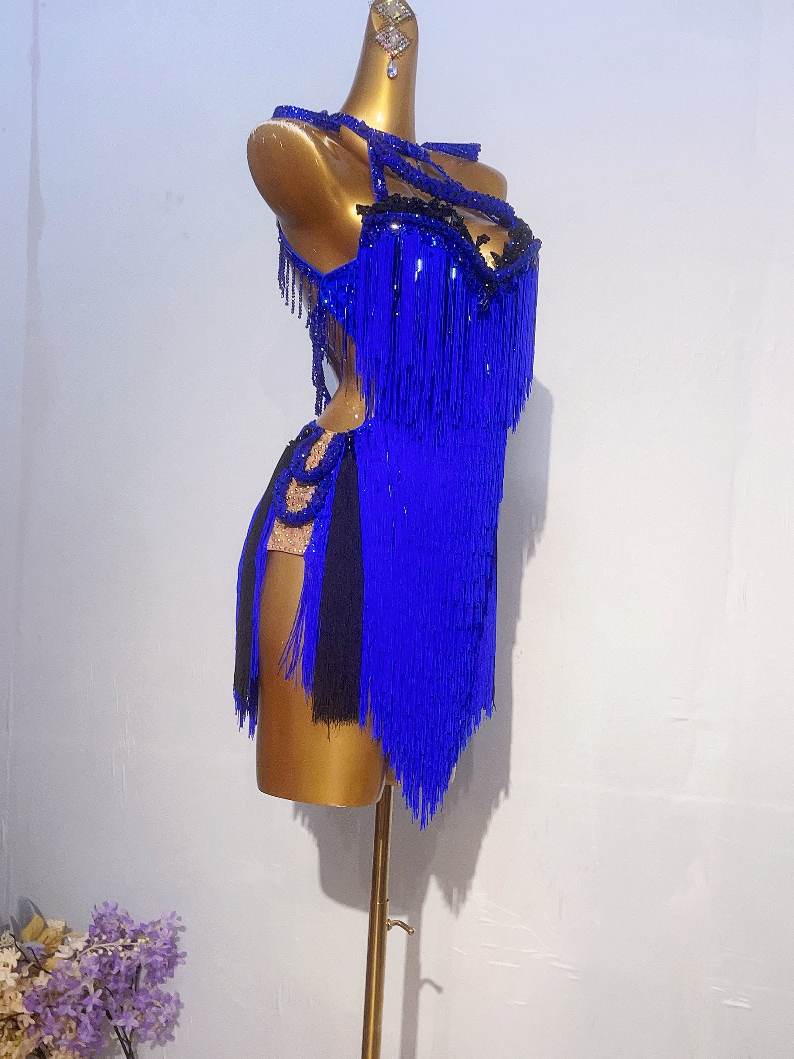 Custom Made Latin Dress 40 Colors Women Girls Fringe Latin Dance ...