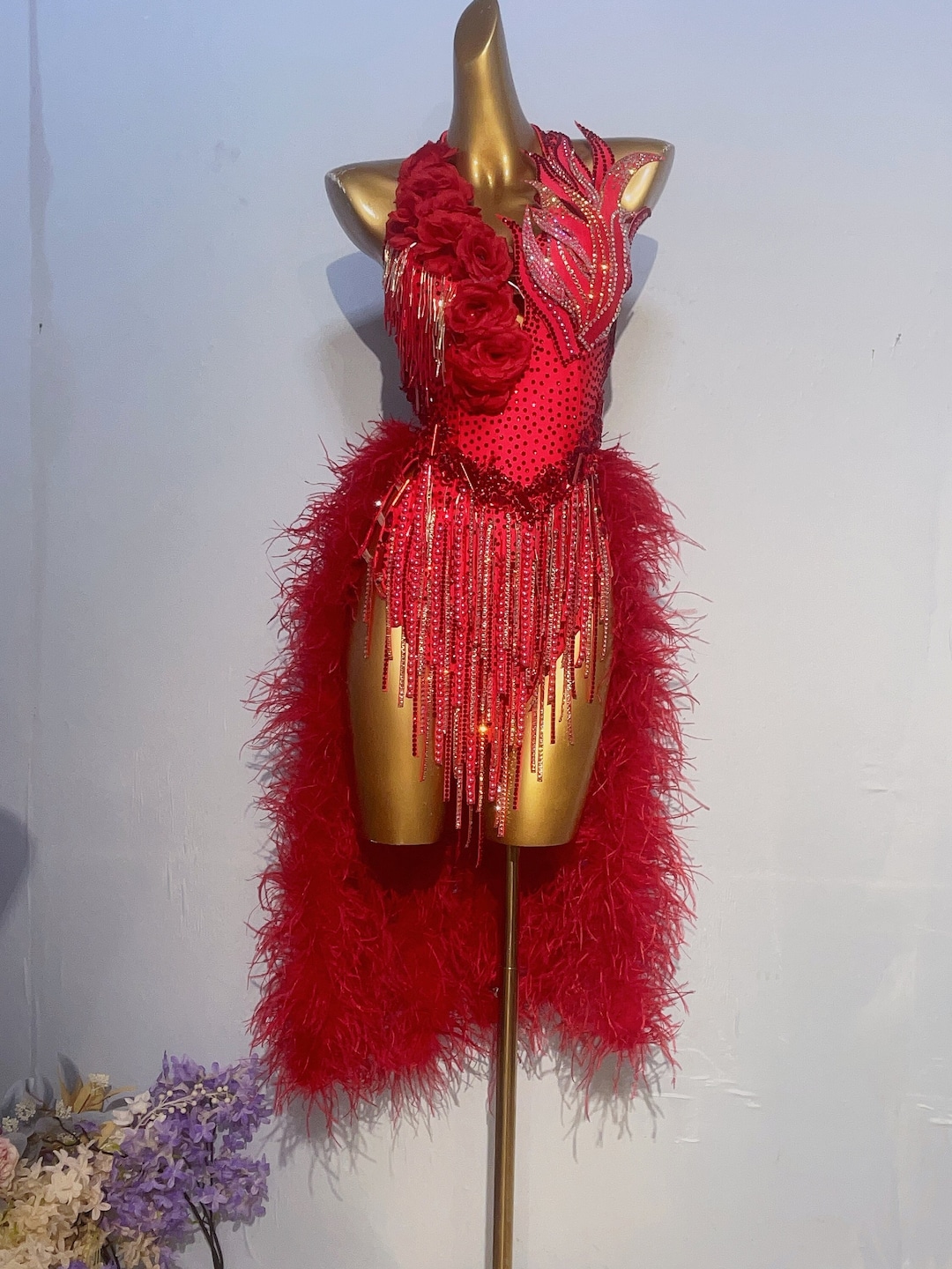 Deluxe Professional Custom Made to Order Latin Dress 40 Colors Women ...