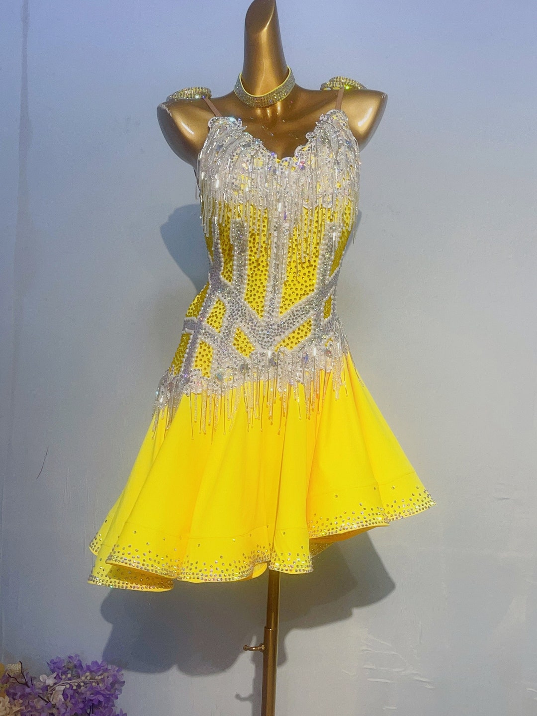 Custom Made Latin Dress 40 Colors Women Girls Fringe Latin Dance ...