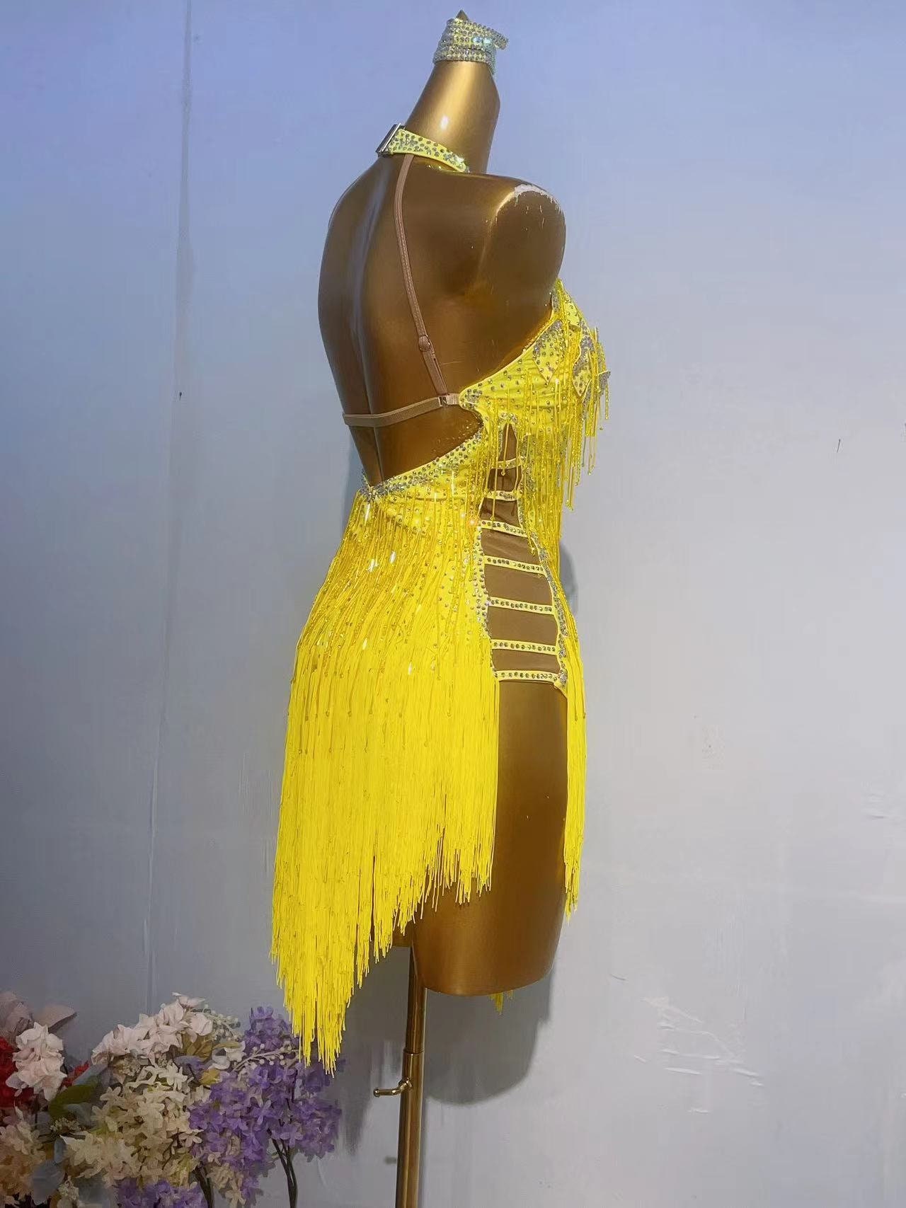 Custom Made Latin Dress 40 Colors Women Girls Fringe Latin Dance ...