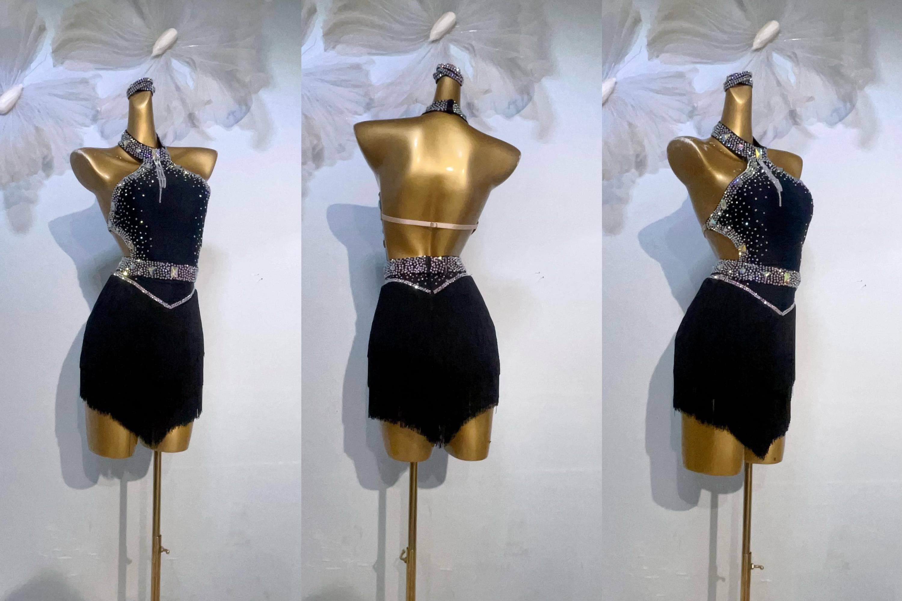 Custom Made Latin Dress 40 Colors Women Girls Fringe Latin Dance ...