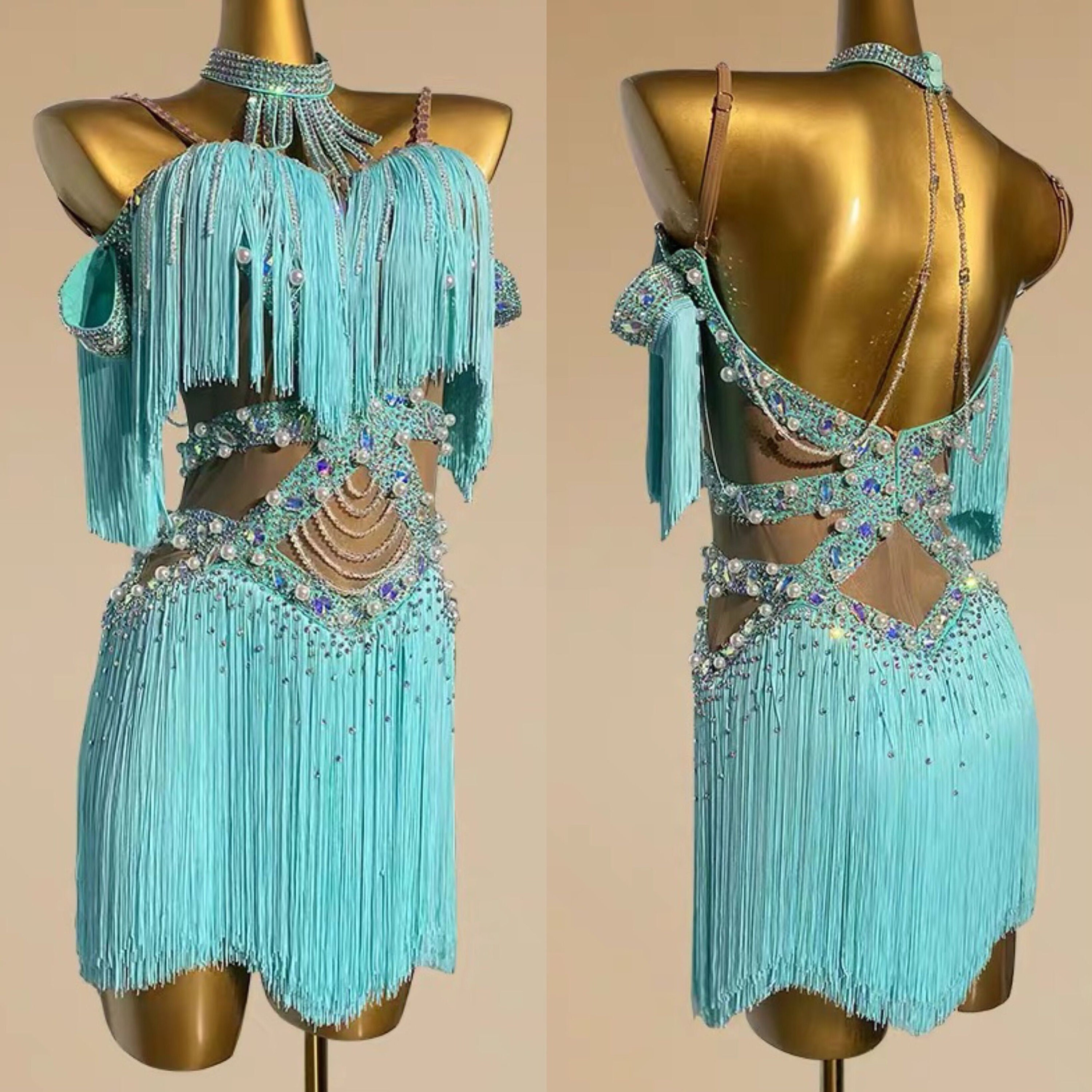 Made to Order Custom Made Professional Latin Dress 40 Colors to Choose ...