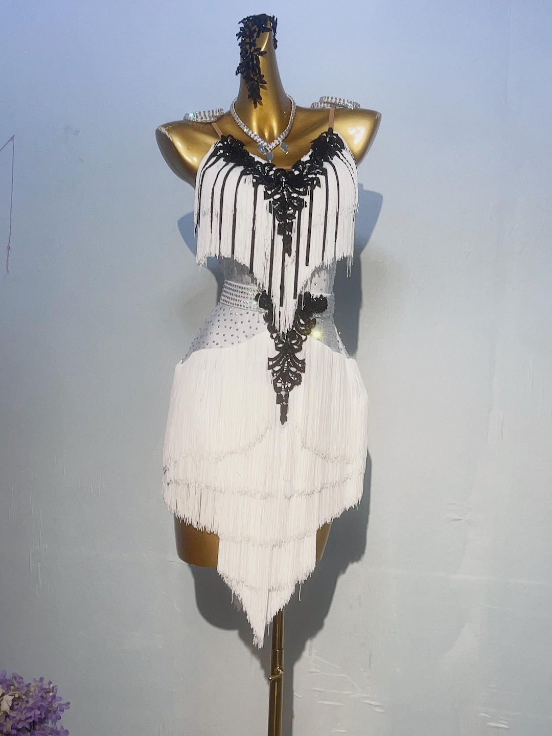 Custom Made Latin Dress 40 Colors Women Girls Fringe Latin Dance ...