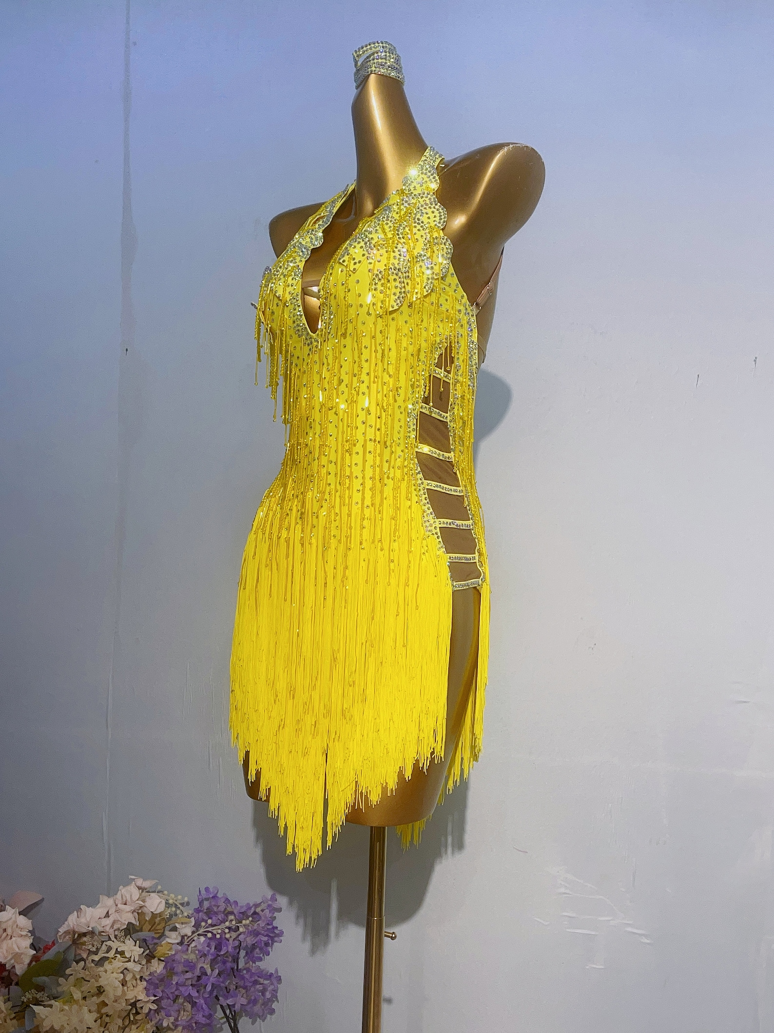 Custom Made Latin Dress 40 Colors Women Girls Fringe Latin Dance ...