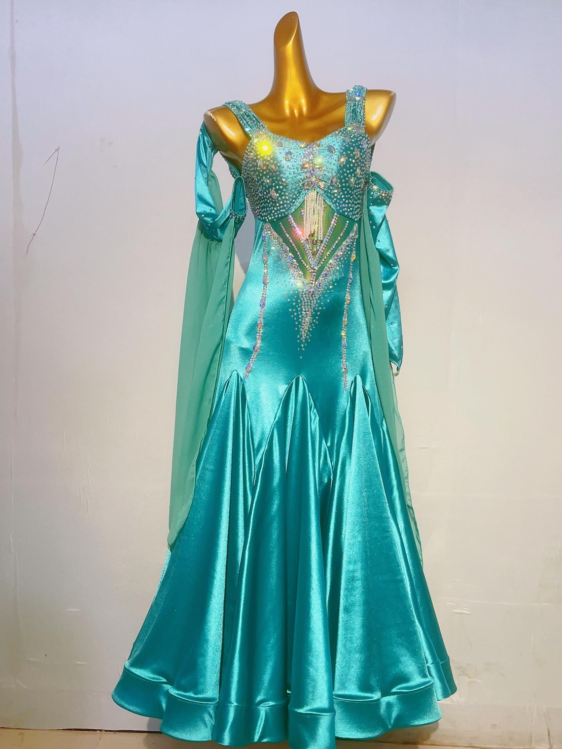 Custom Made Smooth Dance 40 Colors Women Girls Ballroom Pearls and ...