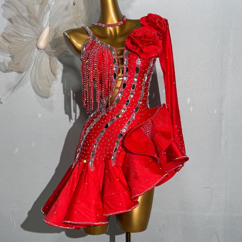 Latin Dancing Costume - Etsy UK