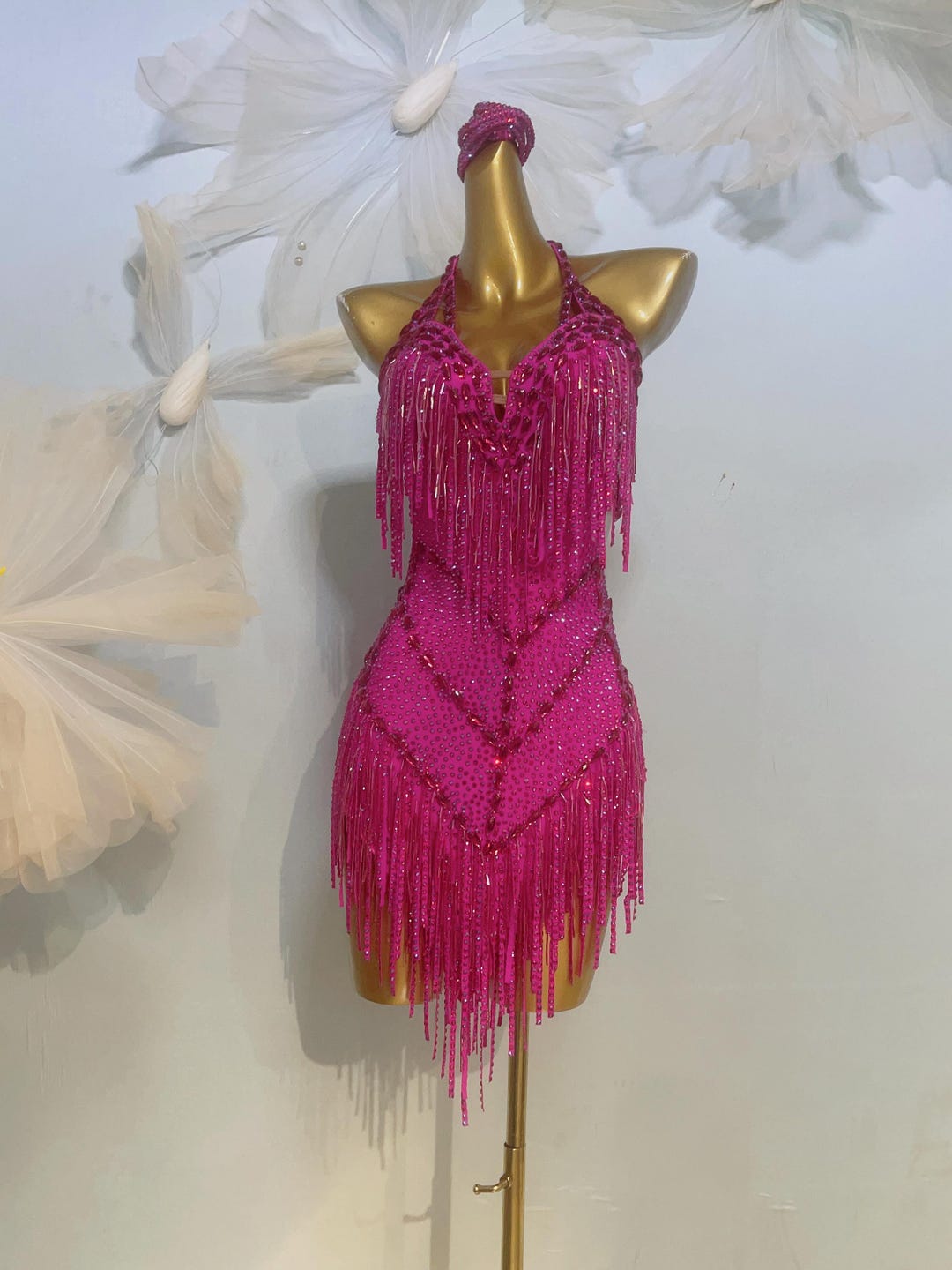Custom Made Latin Dress 40 Colors Women Girls Fringe Latin Dance ...