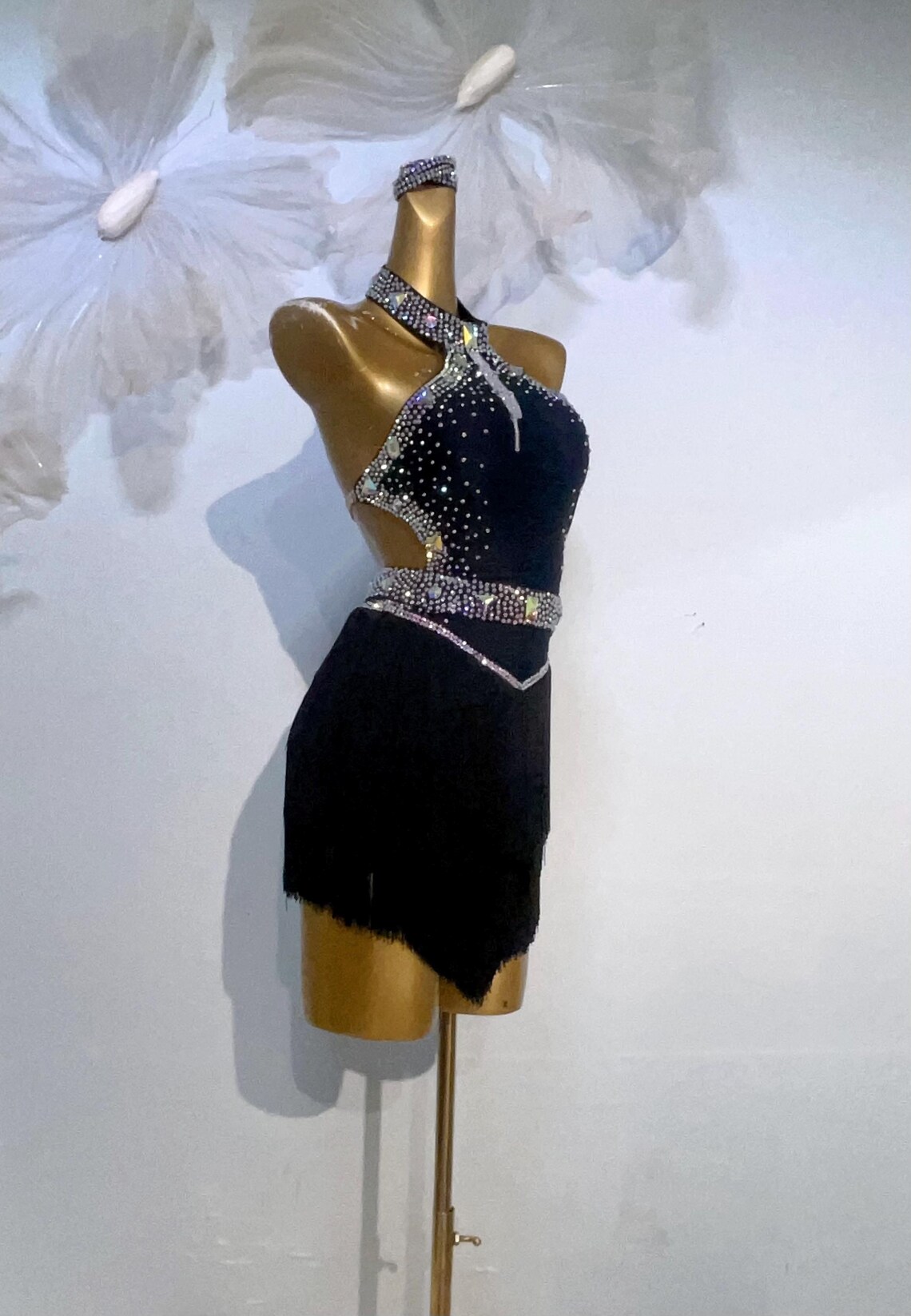 Custom Made Latin Dress 40 Colors Women Girls Fringe Latin Dance ...