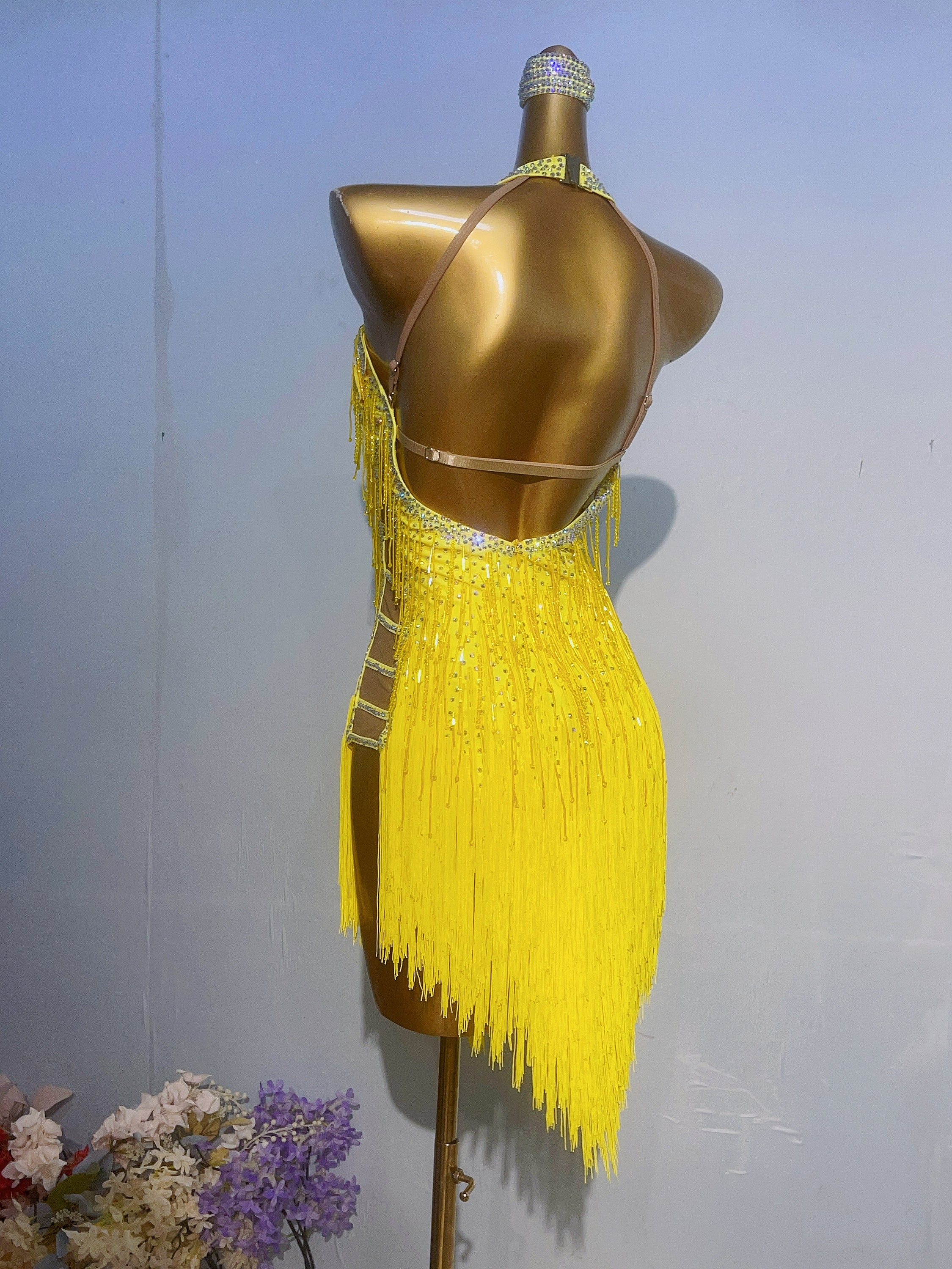 Custom Made Latin Dress 40 Colors Women Girls Fringe Latin Dance ...