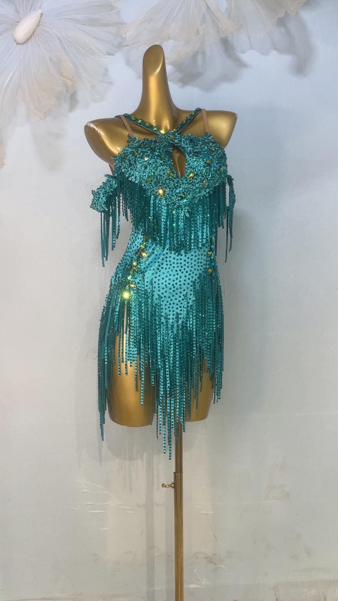 Custom Made Latin Dress 40 Colors Women Girls Fringe Latin Dance ...