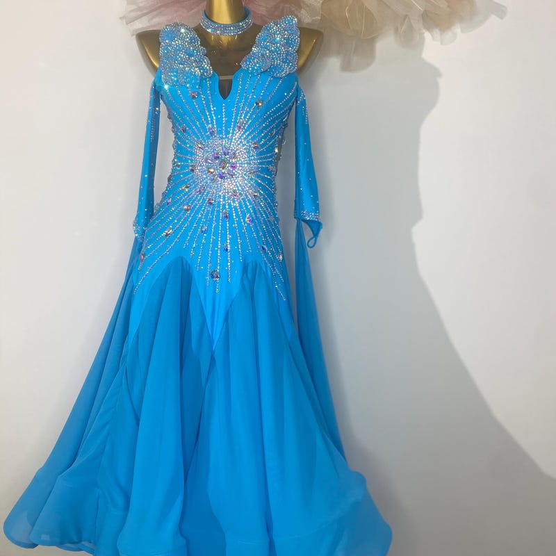 Girls Blue Dance Dress - Etsy