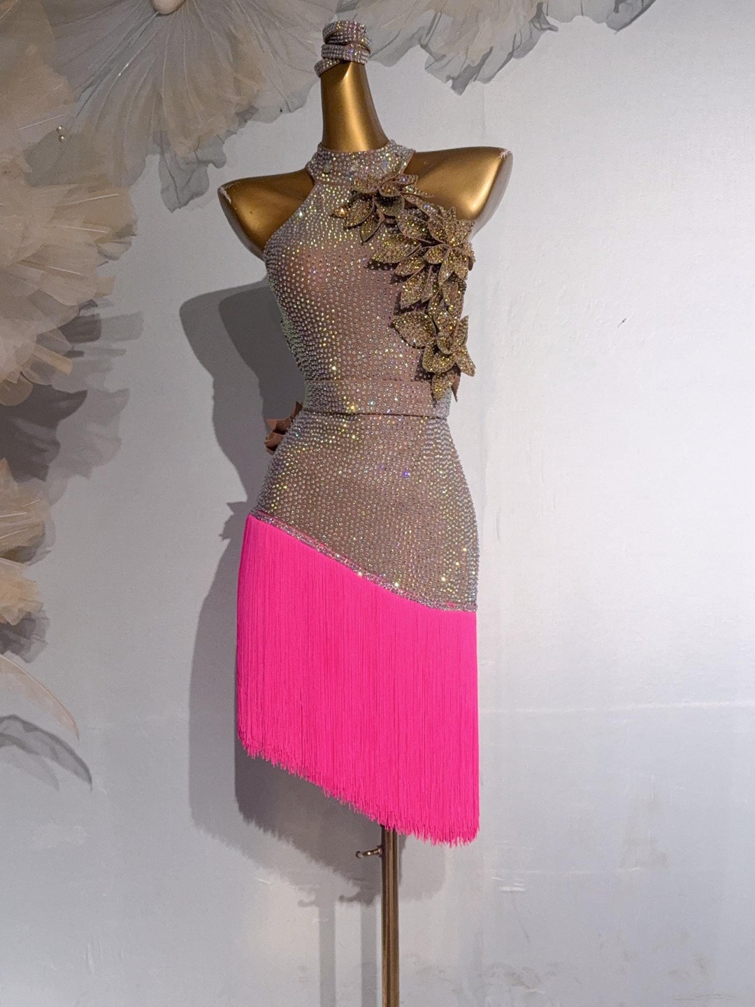 Custom Made Latin Dress 40 Colors Women Girls Fringe Latin Dance ...