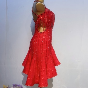 Custom Made Latin Dress 40 Colors Women Girls Fringe Latin Dance ...