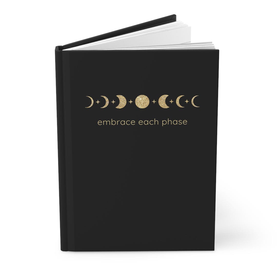 Embrace Each Phase Personalized Journal | Moon Phases | Personal Gift ...